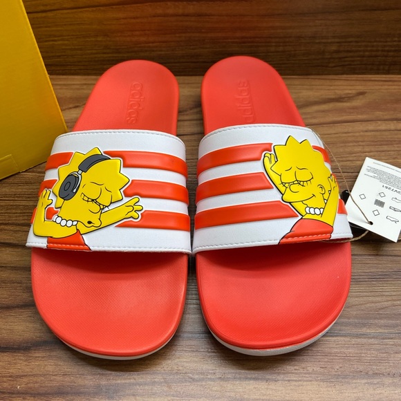 adidas | Shoes | Adidas Adilette Comfort Slides The Simpsons Sandals ...